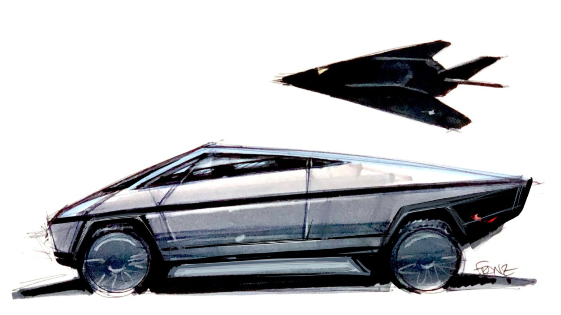 Tesla Cybertruck: Das Originaldesign und seine Inspiration – Shop4Tesla