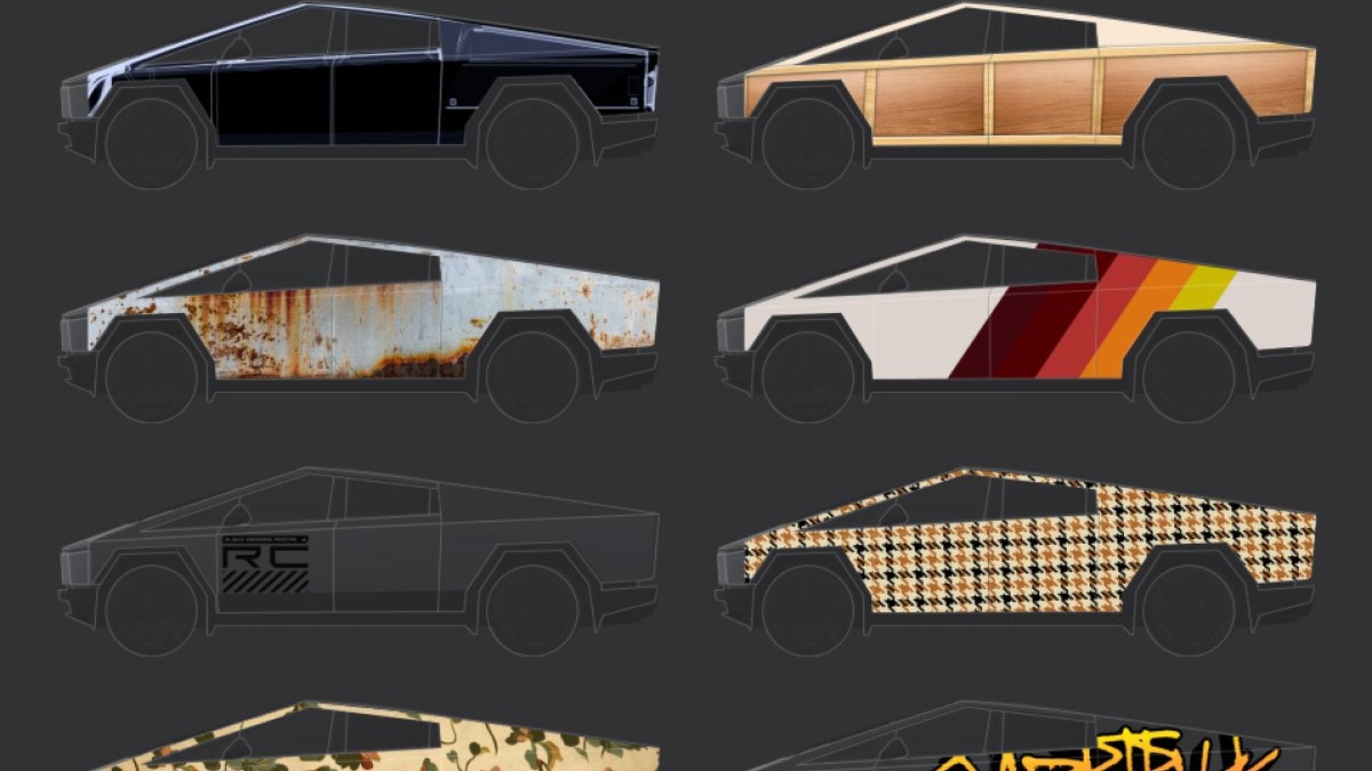 Cybertruck Custom Wraps: How to design your vehicle visualization ...