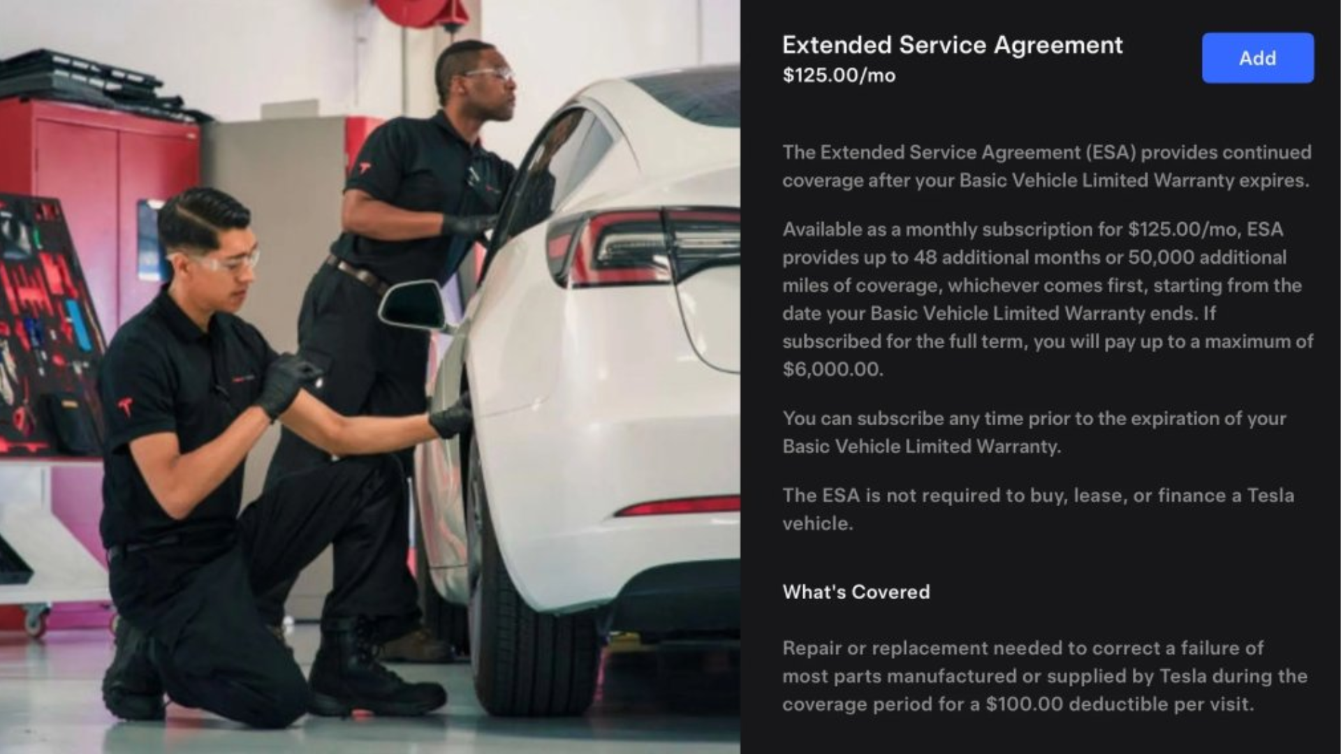 Neues Tesla-Abo: Service Agreement bringt bis zu 4 Jahre Zusatzschutz ...