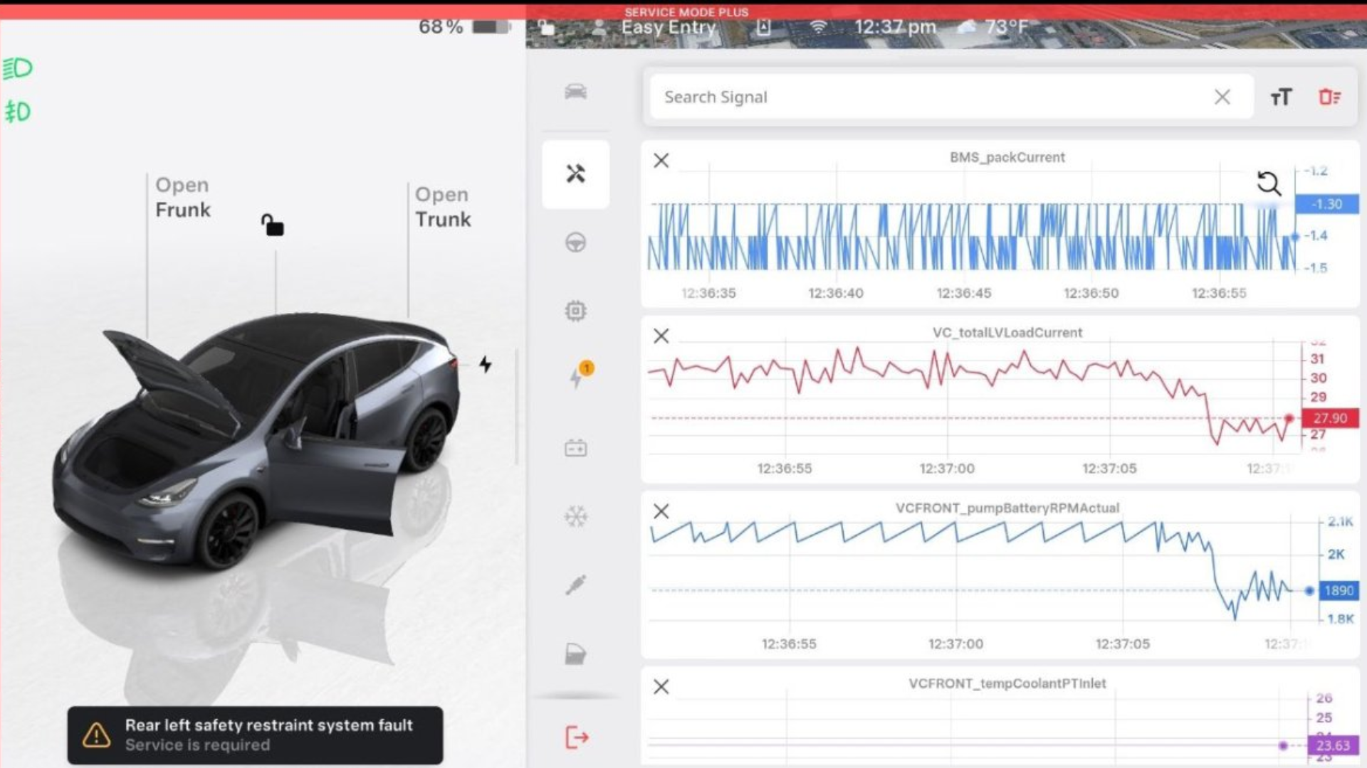 Tesla Signal Viewer Panel: Echtzeit-Daten jetzt im Service Mode+ ...